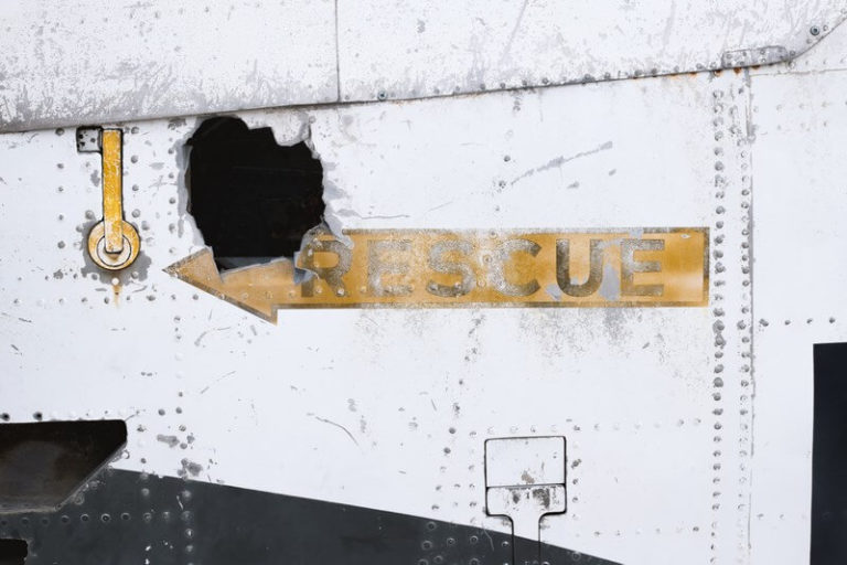 Gray Metal Frame Rescue Sign (Copy) (1) - Disaster Empire